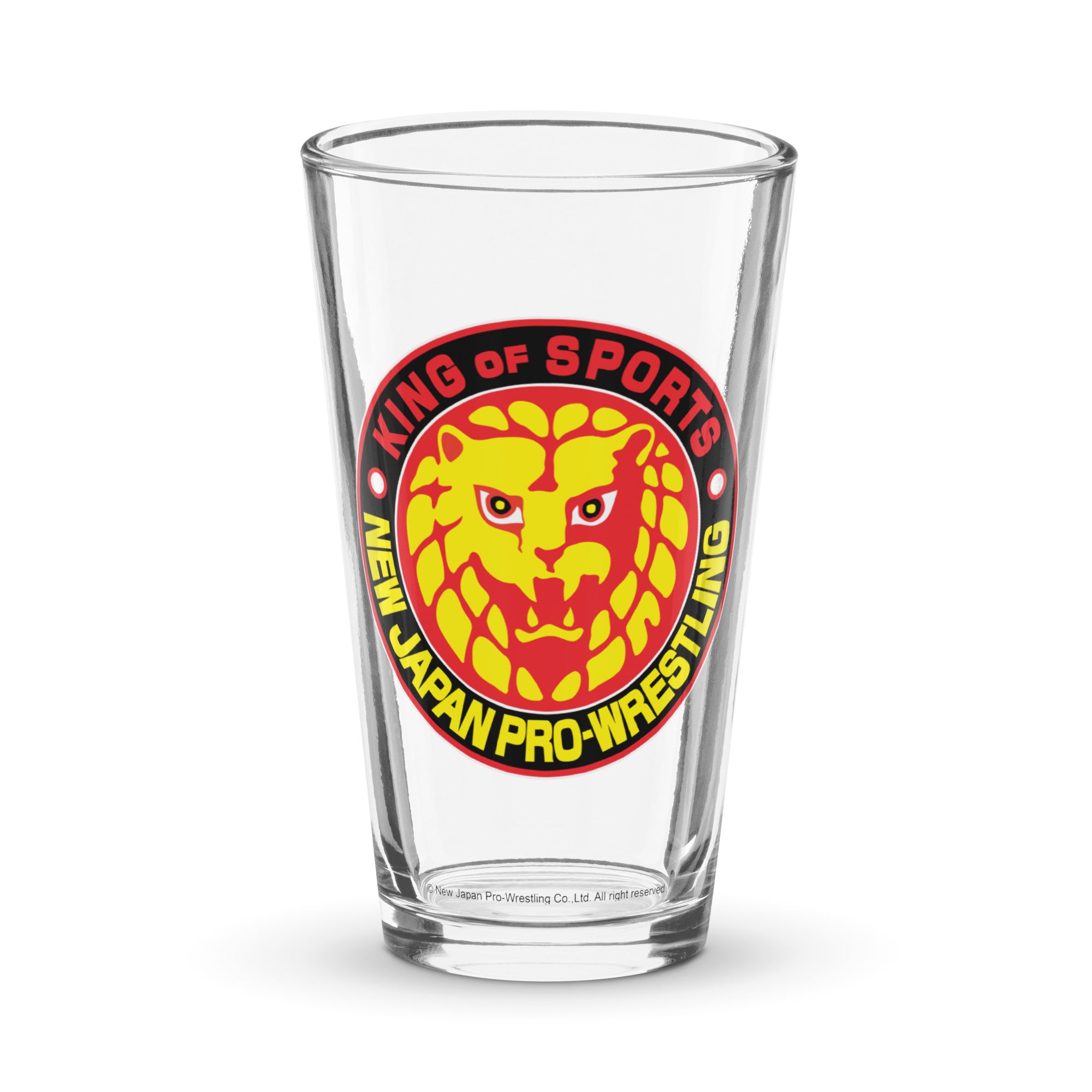 NJPW Lion Mark Logo Pint Glass